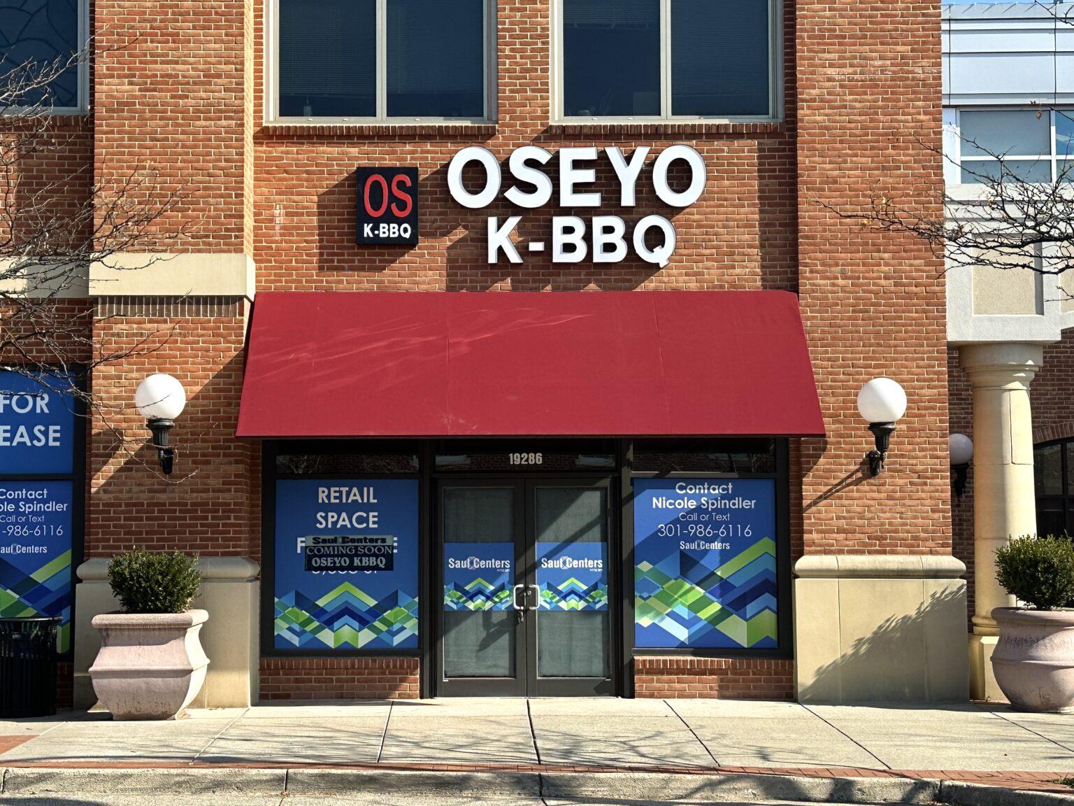 Signs go up at Oseyo Korean BBQ in Lansdowne