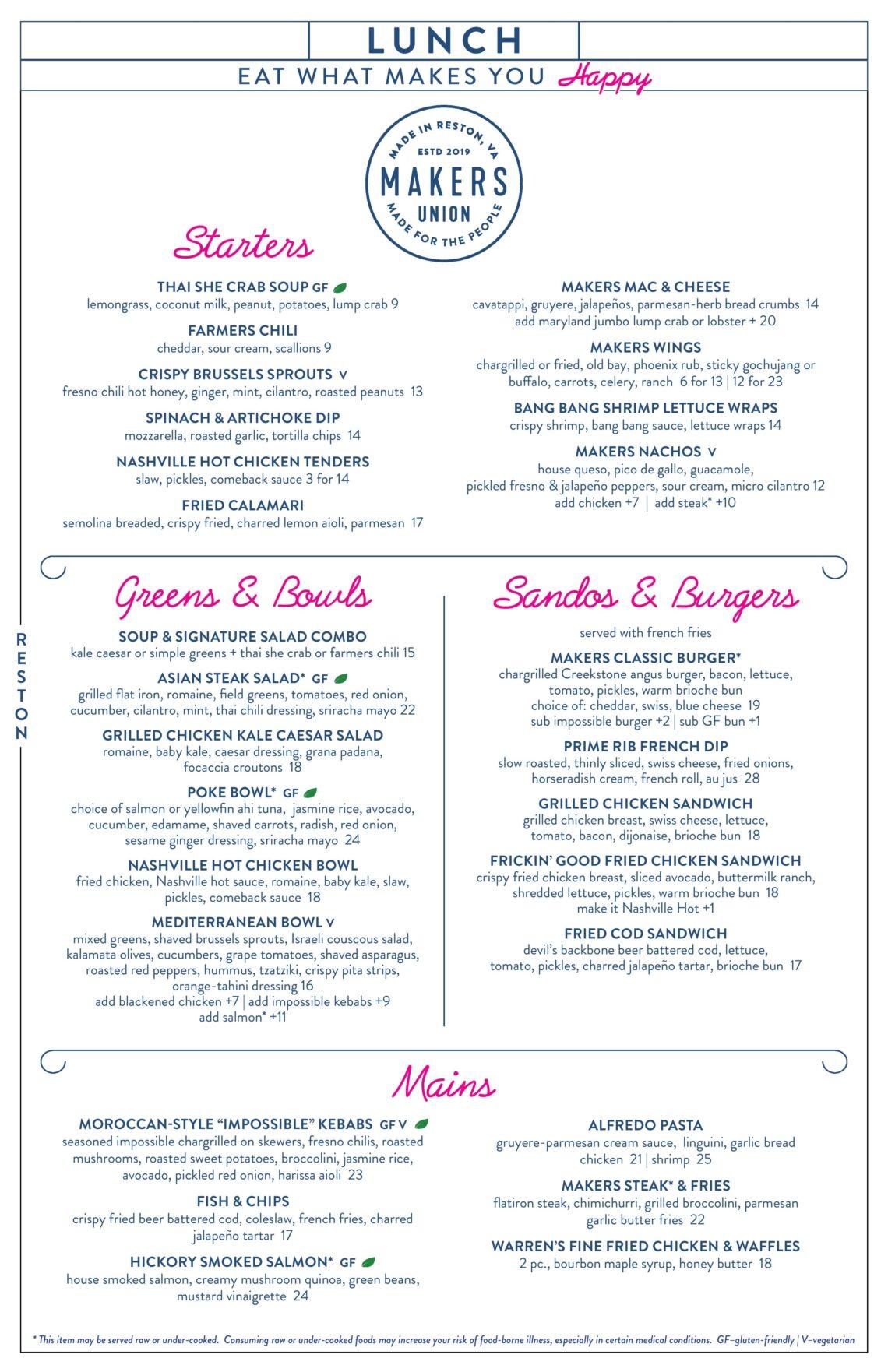 Makers Union Pub sets opening date in Loudoun