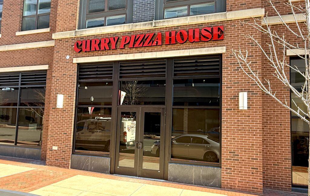 Sign installed at new Curry Pizza House in Loudoun